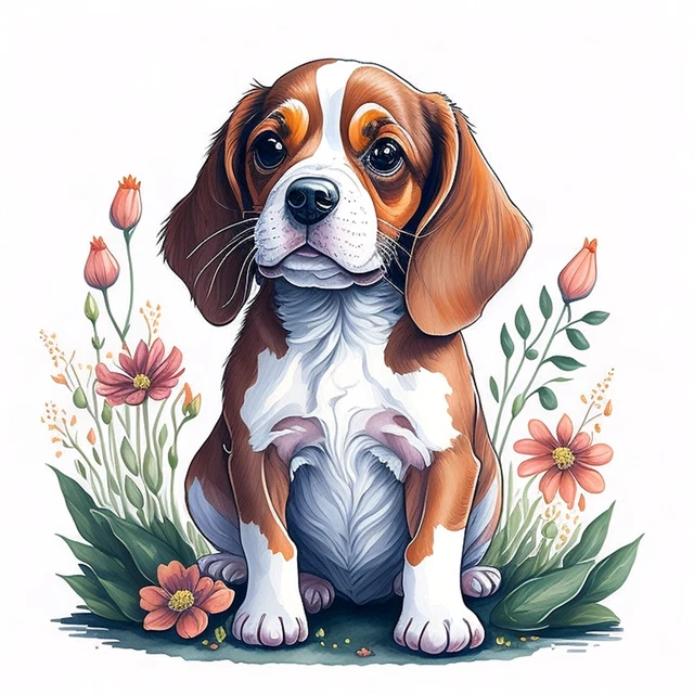 DOPASTICKER Beagle Car Sticker Dog Sticker Phone Sticker, Latop Sticker ...