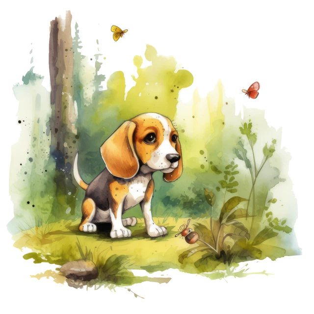 DOPASTICKER Beagle Car Sticker Dog Sticker Phone Sticker, Latop Sticker ...