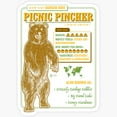 DOPASTICKER Bear Fact File - Picnic Pincher, Grizzly Bear Gift You ...