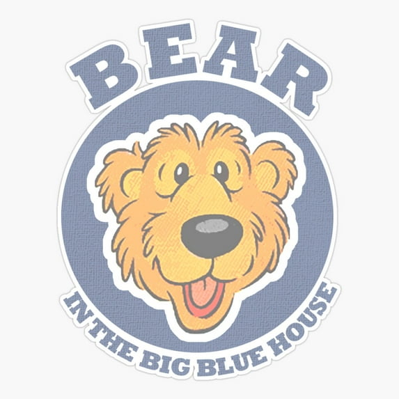 DOPASTICKER Bear In The Big Blue House, 1 Sticker, Phone Sticker Car ...