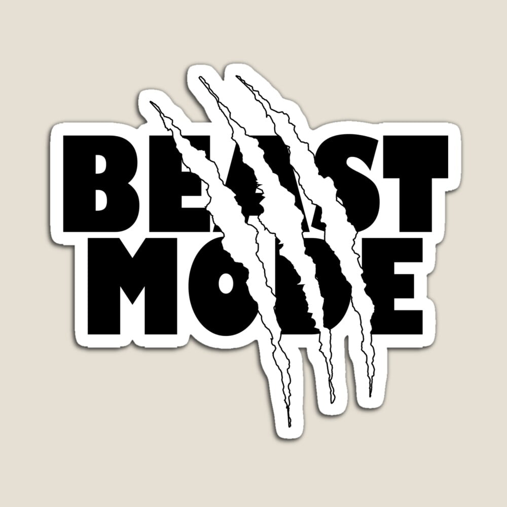 DOPASTICKER Beast Mode Sticker Decorative Laptop, Phone Stickers ...