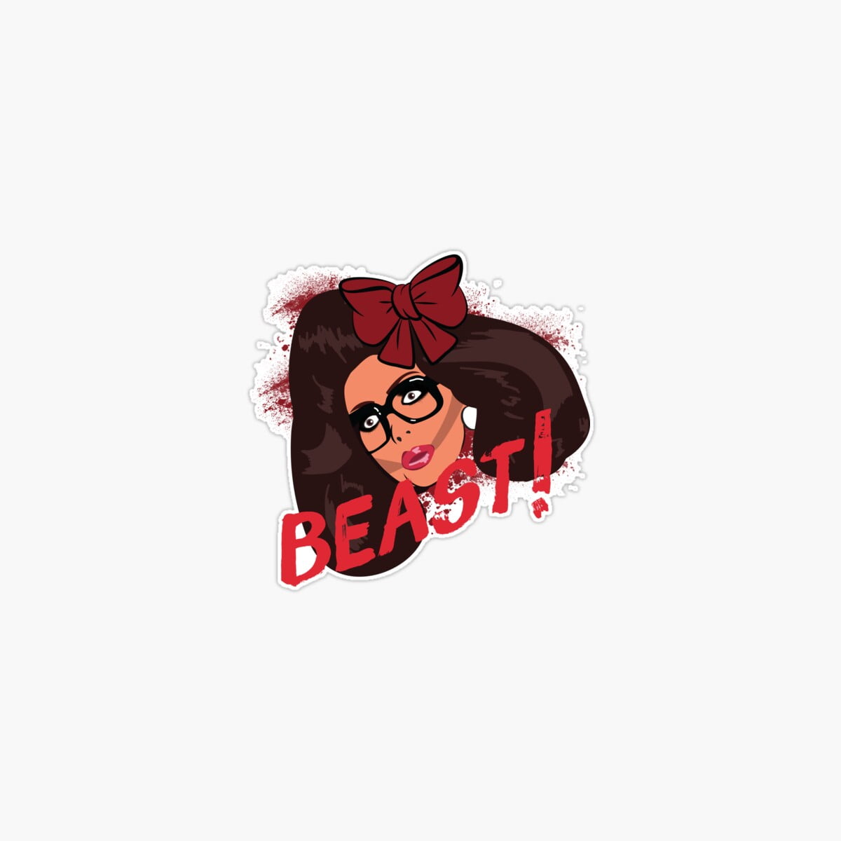 DOPASTICKER Beast! Sticker, Phone Sticker Water Bottle Sticker Car ...