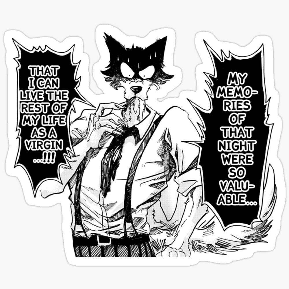 DOPASTICKER Beastars Legosi Virgin Sticker Phone Decal Water Bottle ...