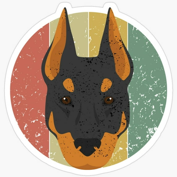 DOPASTICKER Beauceron Dog Breed Rescue Puppies, Retro Design Gift ...