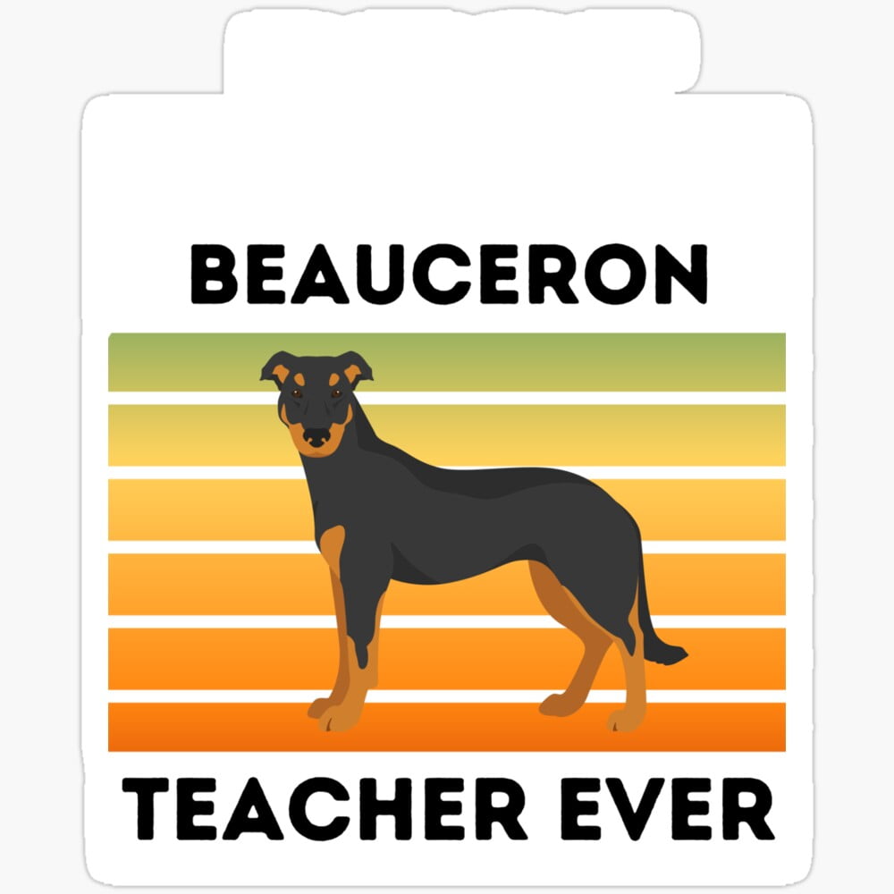 DOPASTICKER Beauceron Dog Teacher Lovers, Gift Teachers Beauceron ...