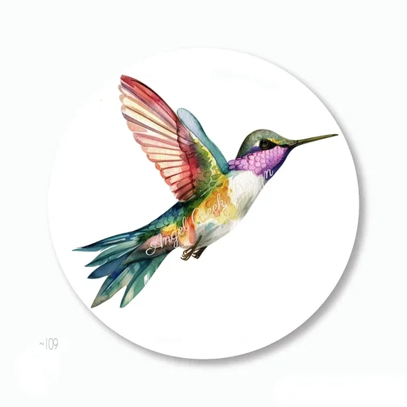 DOPASTICKER Beautiful Hummingbird Scrapbook Stickers Hummingbirds Phone ...