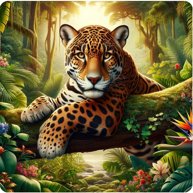 DOPASTICKER Beautiful Jaguar Sticker Decal Phone Decal Water Bottle ...