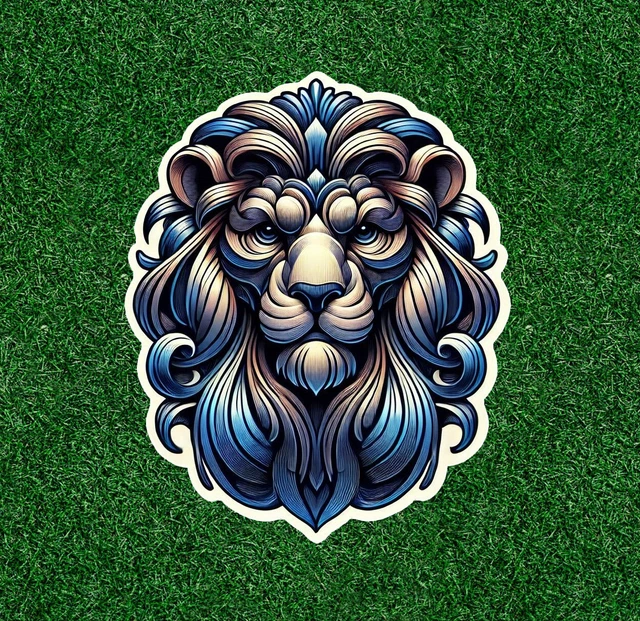 DOPASTICKER Beautiful Lion Head Sticker Decal Phone Decal Water Bottle ...
