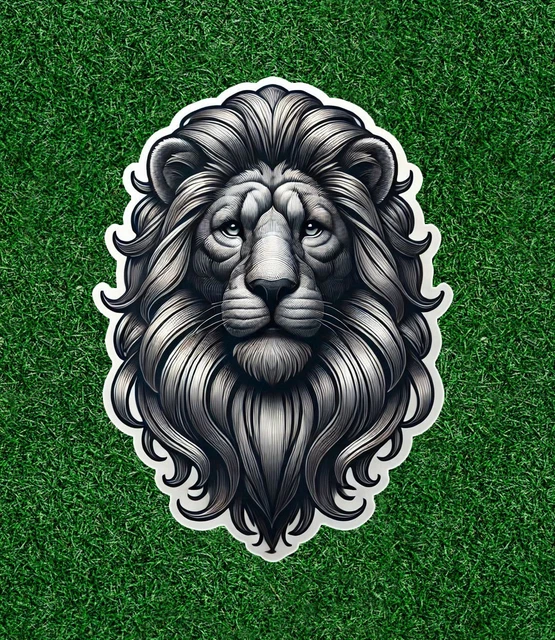 DOPASTICKER Beautiful Lion Head Sticker Decal Phone Decal Water Bottle ...