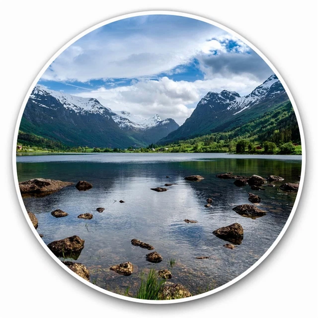 DOPASTICKER Beautiful Norway Lake Cool Gift Decorative Laptop, Phone ...