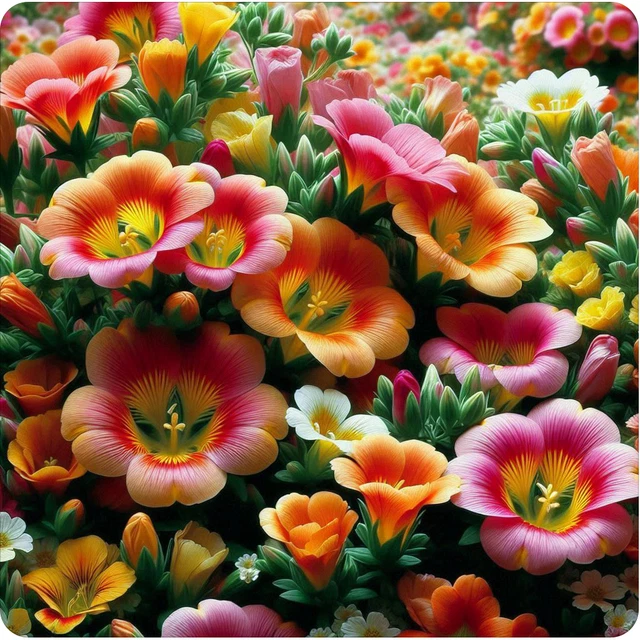 DOPASTICKER Beautiful Painted Tongue Flowers Sticker Decal Phone Decal ...