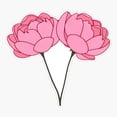 DOPASTICKER Beautiful Peonies Sticker, Phone Sticker Car Stickers ...