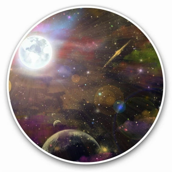 DOPASTICKER Beautiful Universe Solar System Art Cool Gift, Phone ...