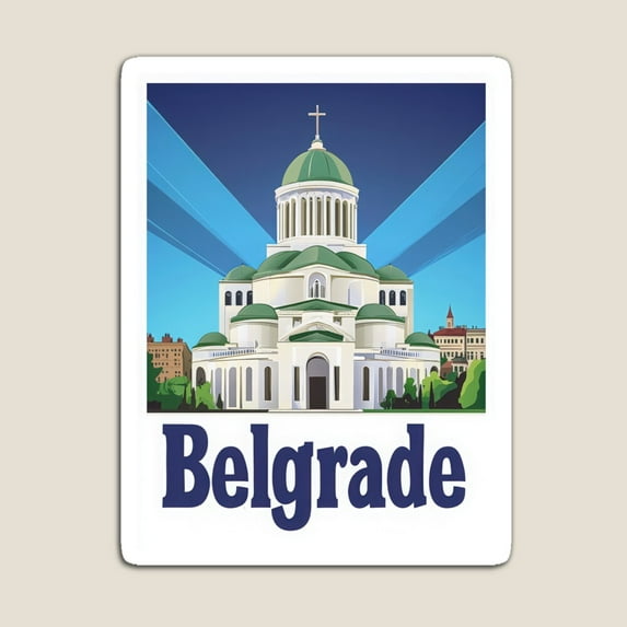 DOPASTICKER A Beautifully Illustrd Representation Of Belgrade Showcases ...