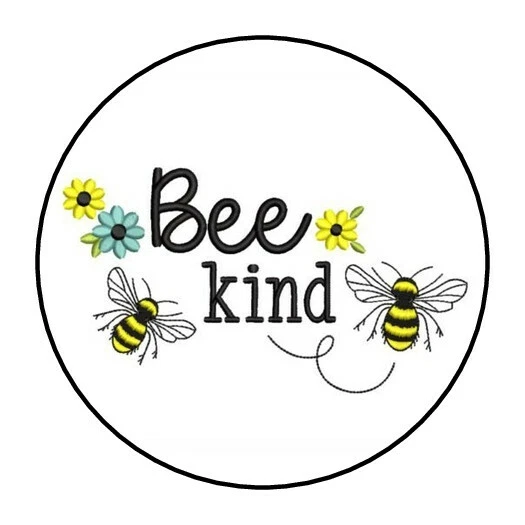 DOPASTICKER Bee Be Kind Stickers Floral Bumble Bees Phone Decal Water ...