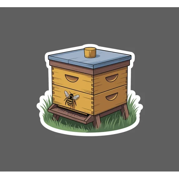 DOPASTICKER Bee Box Sticker Animal Wildlife Nature Honey Food Gift ...