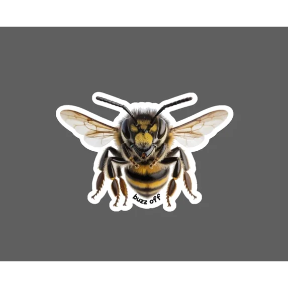 DOPASTICKER Bee Buzz Off Sticker Animal Honey Pollinator Sticker Phone ...