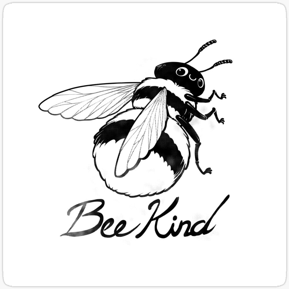 DOPASTICKER Bee Kind Perfect Gift Everyone Phone Decal Water Bottle ...
