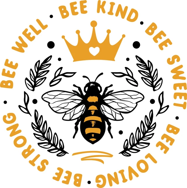 DOPASTICKER Bee Sticker Cute Quote Be Well Be Kind Be Sweet Sticker ...