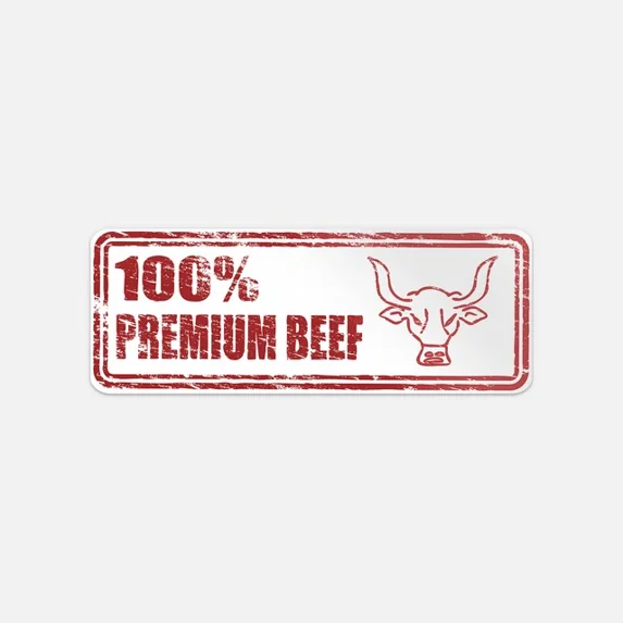 DOPASTICKER Beef Food Grunge Sticker Phone Decal Water Bottle Stickers ...