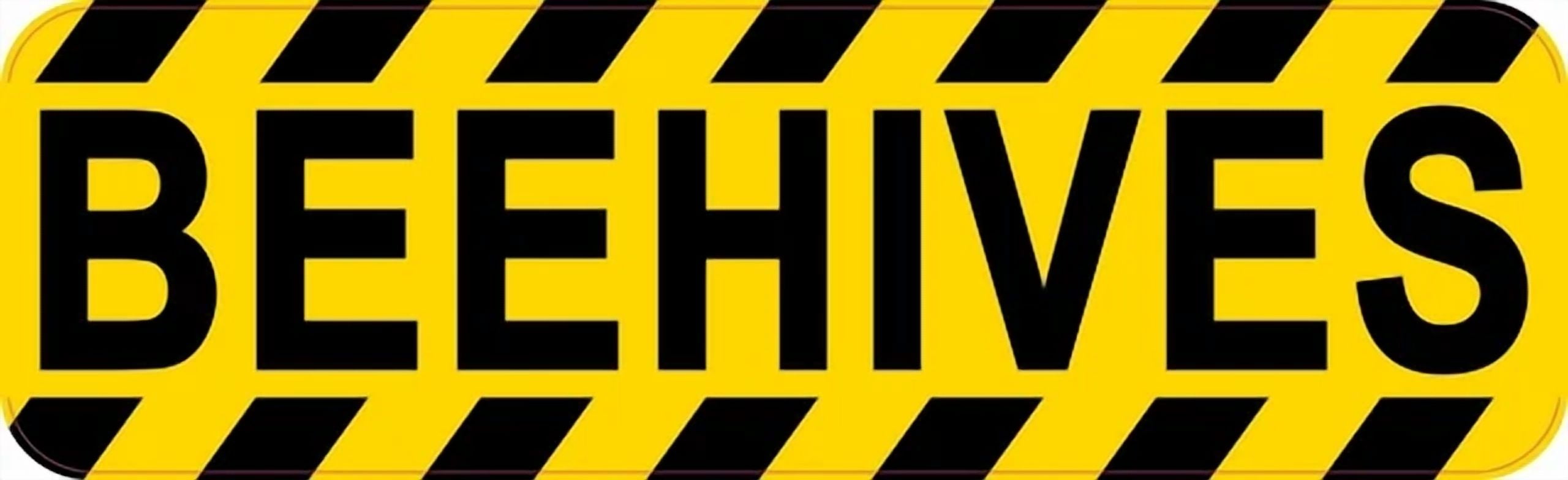 DOPASTICKER Beehives Sticker Caution Bee Sticker Beekeeping Warning ...