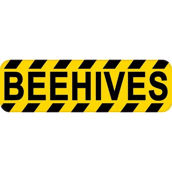 DOPASTICKER Beehives Sticker Caution Bee Sticker Beekeeping Warning ...