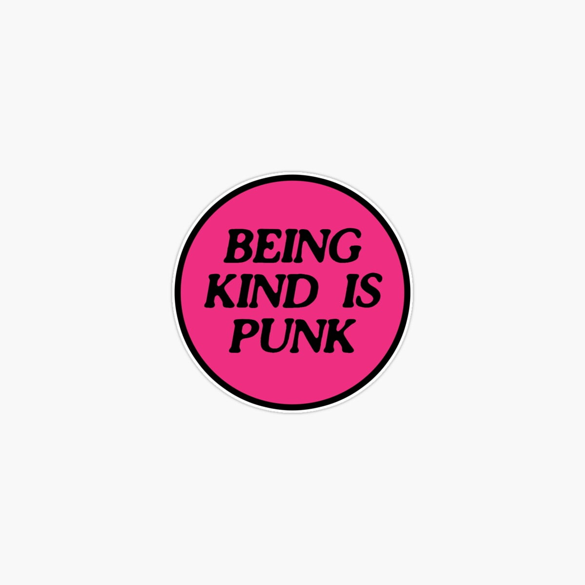 DOPASTICKER Being Kind Is Punk, Pink 2 Sticker, Phone Sticker Car ...