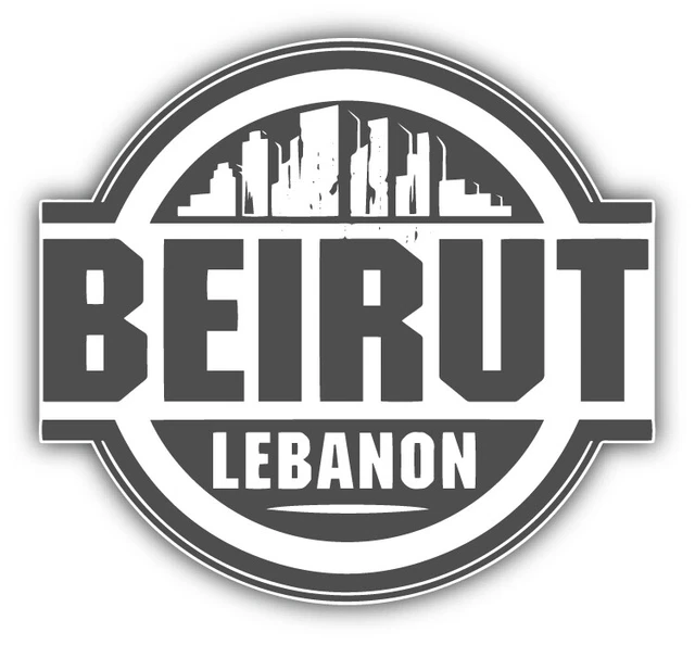 DOPASTICKER Beirut Lebanon Skyline Sticker Decal Phone Decal Water ...