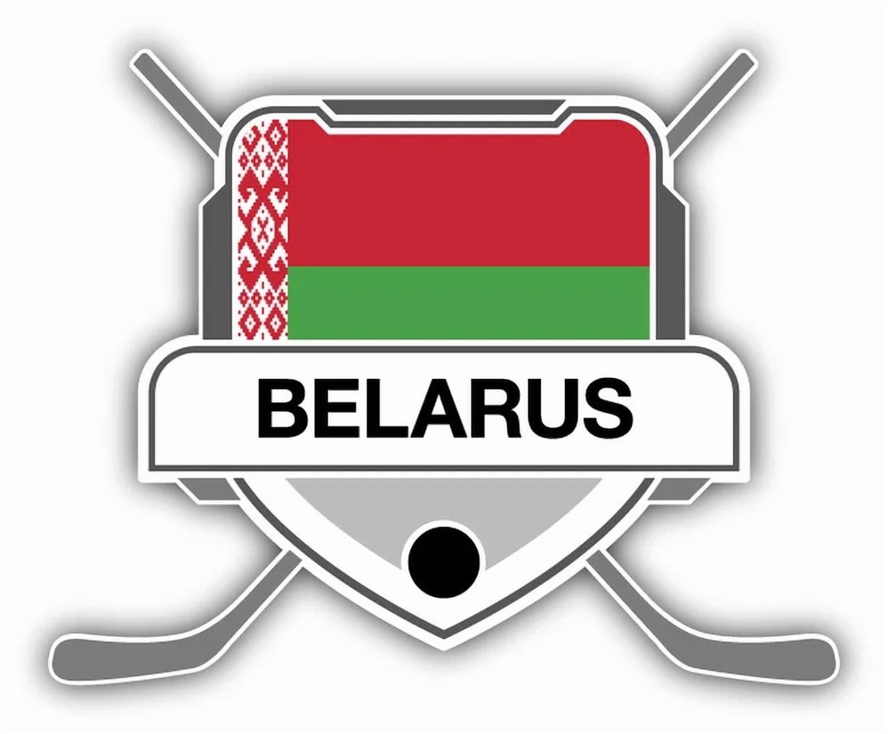 DOPASTICKER Belarus Flag Hockey Crest Sticker Decal Phone Decal Water ...