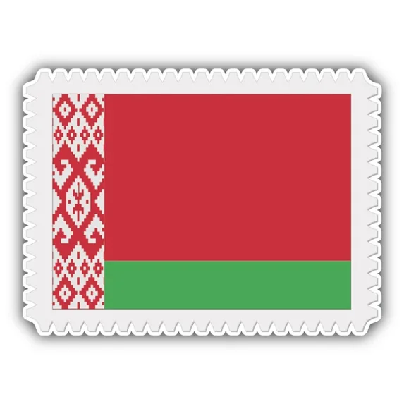 DOPASTICKER Belarus Flag Postage Car Sticker Phone Water Bottle ...