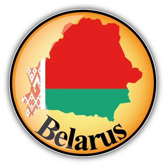 DOPASTICKER Belarus Map Flag Label Car Sticker Phone Water Bottle ...