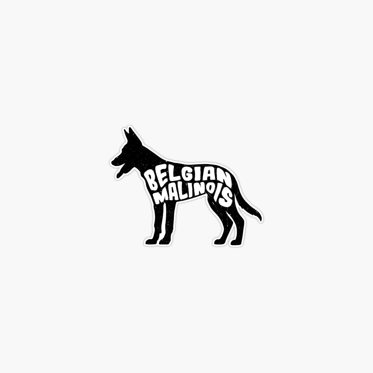 DOPASTICKER Belgian Malinois Sticker, Phone Sticker Water Bottle ...
