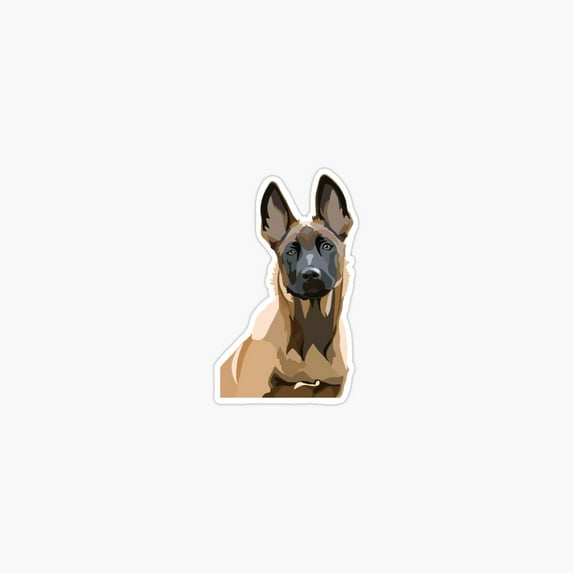 DOPASTICKER Belgian Malinois Sticker, Phone Sticker Water Bottle ...