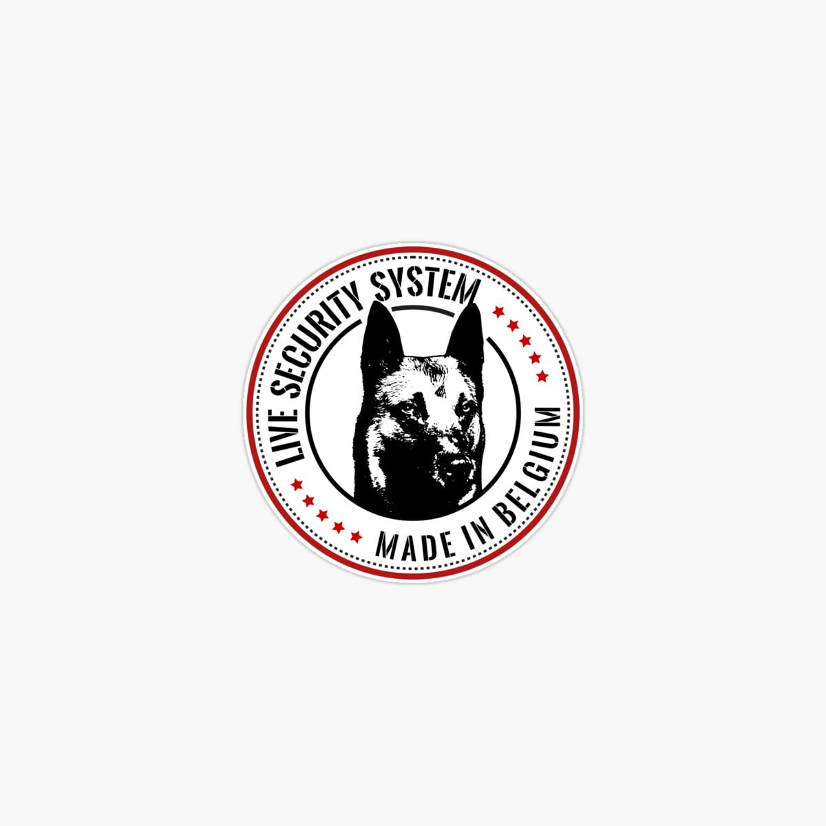 DOPASTICKER Belgian Shepherd - Malinois Sticker, Phone Sticker Car ...