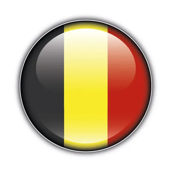 DOPASTICKER Belgium Flag Label Sticker Decal Phone Decal Water Bottle ...