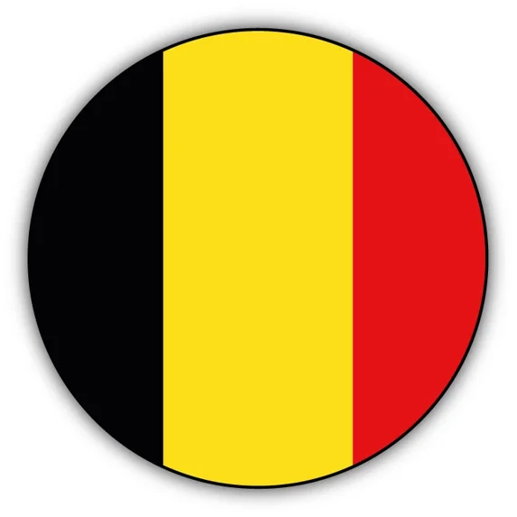 DOPASTICKER Belgium Round Flag Car Bumper Sticker Decal Gift You ...