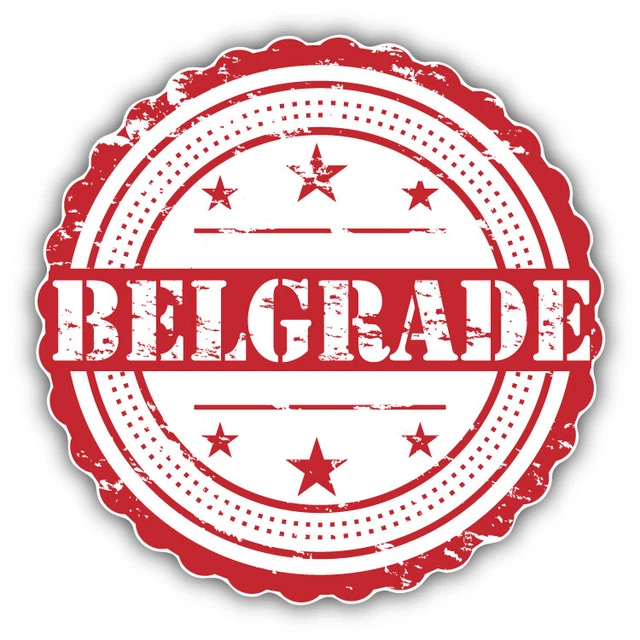 DOPASTICKER Belgrade Travel Grunge Sticker Decal Phone Decal Water ...
