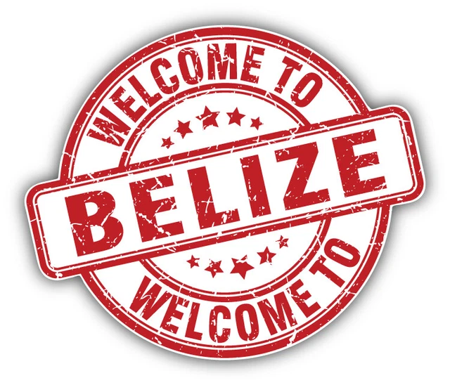 DOPASTICKER Belize Grunge Welcome Travel Sticker Decal Phone Decal ...