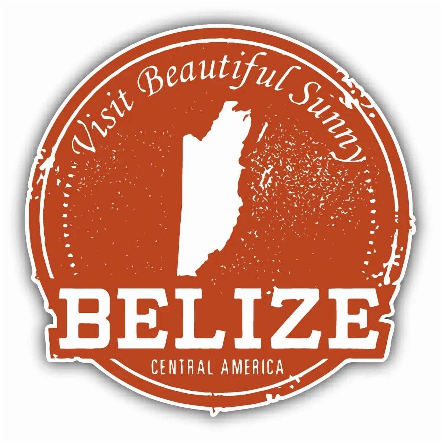 DOPASTICKER Belize Map Car Bumper Sticker Decal Waterproof Sticker For ...