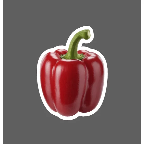 DOPASTICKER Bell Pepper Sticker Fruit Food Garden Gift Realistic ...