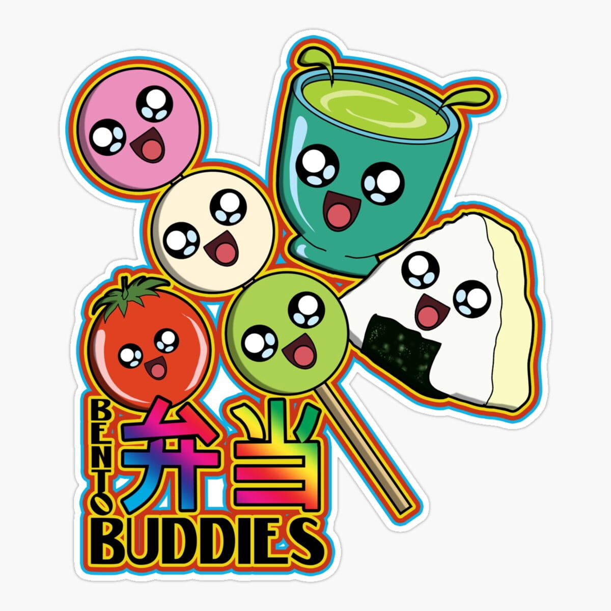 DOPASTICKER Bento Buddies Sticker, Phone Sticker Car Stickers, Birthday ...
