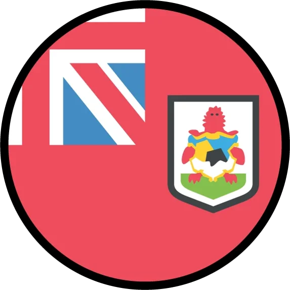 DOPASTICKER Bermuda Flag Circle Sticker Decal Phone Decal Water Bottle ...