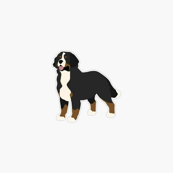 DOPASTICKER Bernese Mountain Dog Sticker, Phone Sticker Water Bottle ...
