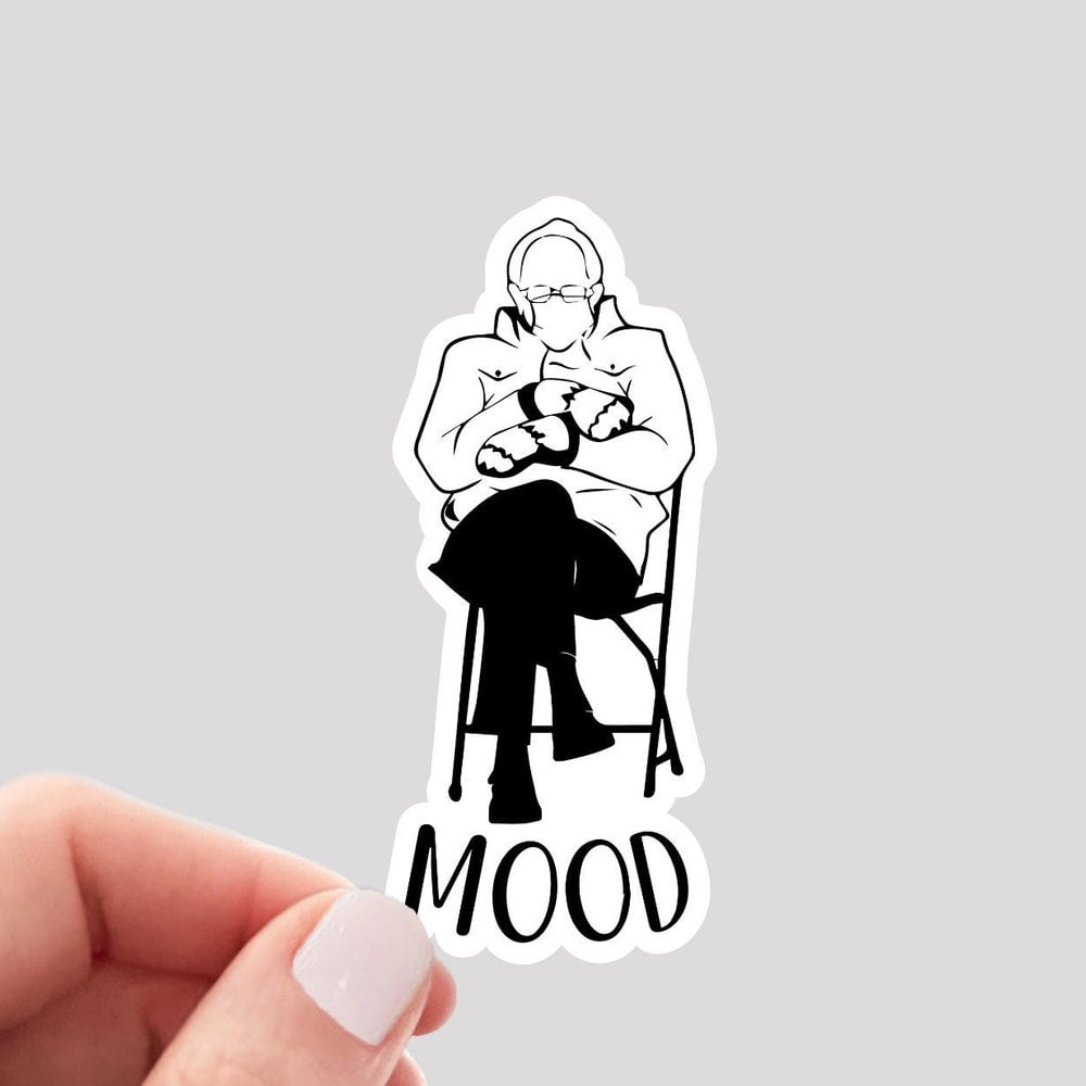 DOPASTICKER Bernie Sanders Sticker, Bernie Mittens Sticker, Bernie ...
