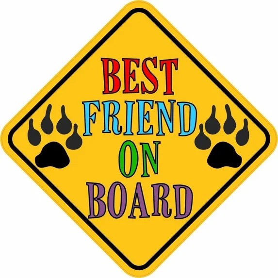 DOPASTICKER Best Friend On Board Sticker Phone Sticker, Latop Sticker ...