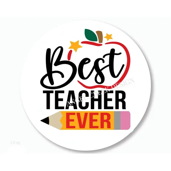 DOPASTICKER Best Teacher Ever Stickers School Scrapbook Stickers Phone ...