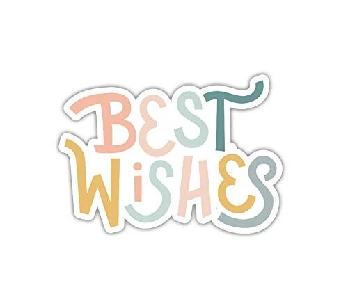 DOPASTICKER Best Wishes Sticker, Phone Decal Water Bottle Stickers ...