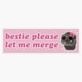 DOPASTICKER Bestie Please Let Me Merge Sad Hamster Bumper Sticker ...