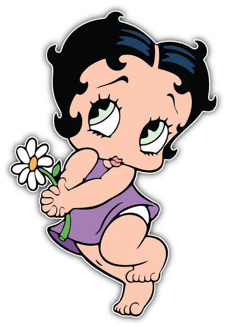 DOPASTICKER Betty Boop Cartoon Girl Sticker Decal Phone Decal Water ...