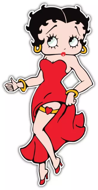 DOPASTICKER Betty Boop Kids Cartoon Car Window Locker Sticker Decal ...